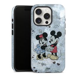 DeinDesign iPhone 15 Pro Handy Panzer Handyh&uuml;lle robuste Outdoor H&uuml;lle Schutzh&uuml;lle matt Vintage Disney Tough Case