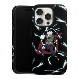 DeinDesign iPhone 15 Pro Handy Panzer Handyh&uuml;lle robuste Outdoor H&uuml;lle Schutzh&uuml;lle matt Naruto Shippuden Official Licensed Product Kakashi Tough Case