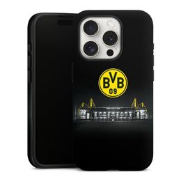 DeinDesign iPhone 15 Pro Handy Panzer Handyh&uuml;lle robuste Outdoor H&uuml;lle Schutzh&uuml;lle matt Borussia Dortmund Stadium Bvb Tough Case