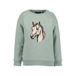 Blue Seven Sweatshirt M&auml;dchen Gr&ouml;&szlig;e 98 ecru / brokat / pastellgr&uuml;n / schwarz
