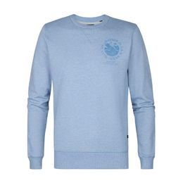 Petrol Sweatshirt in Hellblau - 51% | Größe XL | Herren-plussize
