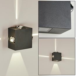 hofstein Bedou Au&szlig;enwandleuchte LED Anthrazit, 1-flammig