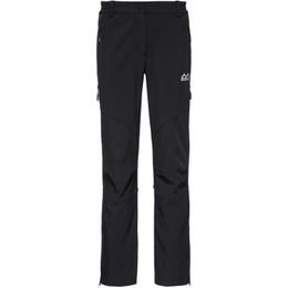 8848 Outdoor Softshellhose Damen - schwarz - Gr. L - Polyester/Elastan