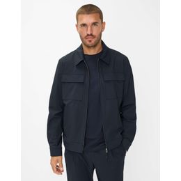 Steppjacke Brax "Style RENZO", Herren, Gr. L, blau (navy), Web, 66% Polyester, 28% Viskose, 6% Elasthan, Jacken Steppjacke