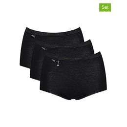 Sloggi 3er-Set: Pantys in Schwarz - 52% | Gr&ouml;&szlig;e 42 | Damen-unterteile