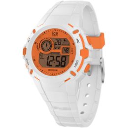 Ice Watch Chronograph ICE-WATCH "ICE digit explorer - Small", orange (weiß, orange), Armbanduhren, Kinder, Quarz,Armbanduhr,Kinderuhr,Lernuhr,Geburtstag,Schulanfang,Geschenkidee
