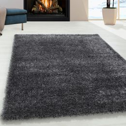 Hochflor-Teppich, B:160cm H:50mm L:230cm, grau, Ayyildiz Teppiche, Polypropylen (PP), Teppiche, "BRILLIANT 4200", L&auml;ufer, auch in rund, Langflor,