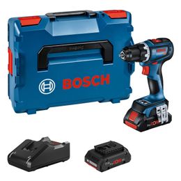 Akku-Bohrschrauber "GSR 18V-90 C"blau, Bosch Professional, Bohrmaschinen, inkl. 2x 4 Ah Akku und Schnellladegerät GAL 18V-40