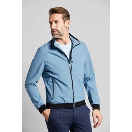 Bugatti Herren Blouson, blau, Gr. 54, 100% Polyester, Jacken, mit Stehkragen
