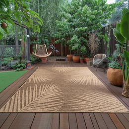 Outdoorteppich, B:280cm H:5mm L:370cm, braun, Ayyildiz Teppiche, Polypropylen, Teppiche, "TIMBER 1403", L&auml;ufer, In und Outdoor, Jute Sisal Optik,