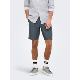 Only & Sons ONLY & SONS Herren Chinoshorts "ONSKAL CHINO 0287 SHORTS CS"turbulence, Gr. M, unifarben, Web, Obermaterial: 100% Baumwolle, Hosen