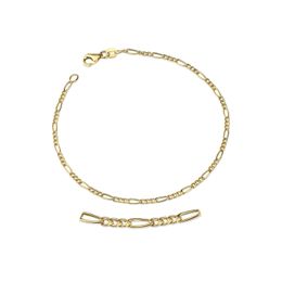 Firetti Damen Goldarmband "Schmuck Geschenk Gold 333 Armkette Figarokette", 23, Gelbgold 333, gold, Gelbgold 333, Armbänder, Made in Germany