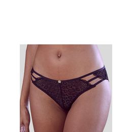 JETTE Damen Rioslip, Gr. 36, schwarz, Spitze, Obermaterial: 75% Polyamid, 15% Elasthan, 10% Viskose, Unterhosen