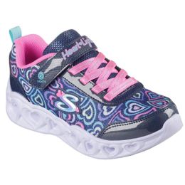 Skechers Mädchen Sneaker "HEART LIGHTS", Gr. 31, bunt, Synthetik, Textil, Glitzer, kontrastfarbene Details, Schuhe, Blinkschuh mit Herz-Laufsohle,