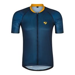 Ziener Damen Radtrikot "NELOS", blau, Gr. 52, Obermaterial: 1. 100% Polyester; 2. 90% Polyester, 10% Elasthan, Trikots