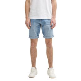 Tom Tailor Herren Jeansshorts "JOSH", blau, Gr. 31, unifarben, Denim/Jeans, Obermaterial: 98% Baumwolle, 2% Elasthan, Jeans, im Five-Pocket Style