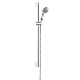 Hansgrohe Crometta 85 Brausegarnitur mit Stange, 1 Strahlart, 27652000,
