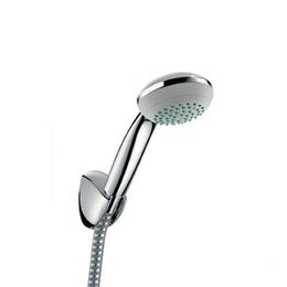 Hansgrohe Crometta 85 Brausegarnitur mit Halter, 1 Strahlart, 27576000,