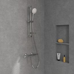 Villeroy & Boch Villeroy & Boch Universal Showers Brausegarnitur mit Stange, 3 Strahlarten, TVS10900400061,