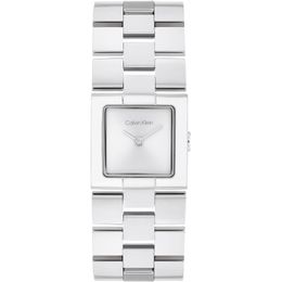 Quarzuhr Calvin Klein "CK MERIDIAN", silber (silberfarben), Armbanduhren, Damen, Quarzuhr, Armbanduhr, Damenuhr, Edelstahlarmband, analog