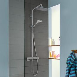 Hansgrohe Croma E Aufputz-Duschsystem mit Thermostat, 27630000,