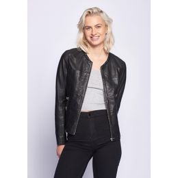 Maze Damen Lederjacke "42020111", schwarz, Gr. XL, Obermaterial: 100% Lammleder; Futter: 100% Polyester, Jacken
