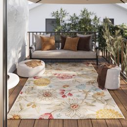 Outdoorteppich Wecon Home, B:200cm H:5mm L:290cm, bunt, Polypropylen, Teppiche, "Abloom", L&auml;ufer, f&uuml;r Innen & Au&szlig;en, pflegeleicht, Hoch-Tief Effekt