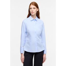 Eterna Damen Hemdbluse "FITTED", blau, Gr. 38, 100% Baumwolle, Blusen, NON IRON (b&uuml;gelfrei)