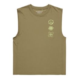 Quiksilver Herren Tanktop "Lap Time", grün, Gr. XL, 88% Polyester, 12% Elasthan, Tops