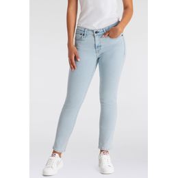 Levi's LEVI'S Damen Slim-fit-Jeans "712 SLIM WELT POCKET", blau, Gr. 29, Denim/Jeans, Obermaterial: 85% Baumwolle, 7% Lyocell, 6% Elastomultiester, 2%