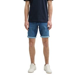 Tom Tailor Herren Jeansshorts "JOSH", blau, Gr. 33, unifarben, Denim/Jeans, Obermaterial: 74% Baumwolle, 24% Polyester, 2% Elasthan, Jeans, im