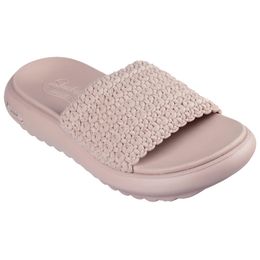 Skechers Damen Pantolette "ARCH FIT CLOUD-OH SHE PRETTY", Gr. 40, rosa, Textil, Schuhe, Strandschuh, Badeschuh, Pool Slides mit ArchFit-Funktion
