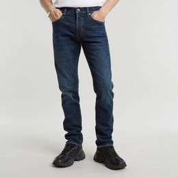G-Star Raw G-STAR Herren Regular-fit-Jeans "3301 Straight Tapered", blau, Gr. 34, Denim/Jeans, Obermaterial: 99% Baumwolle, 1% Elasthan, Jeans