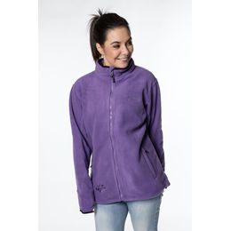 DEPROC Active Damen Fleecejacke "CAMBLY Lady", lila, Gr. 36, 100% Polyester, Jacken, mit Teddy-Fleece, auch in Gro&szlig;en Gr&ouml;&szlig;en erh&auml;ltlich