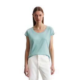 Marc O'Polo T-Shirt MARC O'POLO "aus Organic Cotton", Damen, Gr. L, m408, Obermaterial: 100% Baumwolle, unifarben, Basic, skinny fit, tiefer Rundhals, Shirts T-Shirt