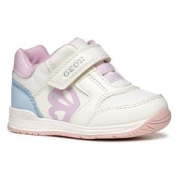 Geox Baby Lauflernschuh "B RISHON GIRL", Gr. 25, bunt, Mesh, Synthetik, Schuhe, Klettschuh, Mädchenschuh mit feinem Glitzer und Schmetterlings Motiv