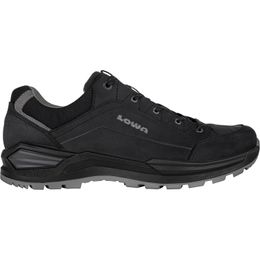Lowa Renegade Evo Ll Low Wanderschuhe Herren - schwarz - Gr. 47 - Nubukleder