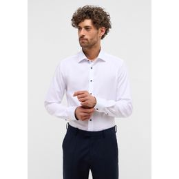 Eterna Herren Langarmhemd "SLIM FIT", wei&szlig;, Gr. 38, Popeline, 100% Baumwolle, Hemden, NON IRON (b&uuml;gelfrei)