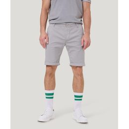 Chinoshorts "LENNY chino shorts", Herren, Gr. 31, N-Gr, wet weather, Web, Obermaterial: 98% Baumwolle, 2% Elasthan, Pioneer Authentic Jeans, unifarben, regular fit kniefrei, Hosen, Sommerhose im Four-Pocket Style