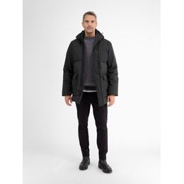 Lerros Herren Parka "Lerros Funktionsparka in Shell-Materialmix, dick gefüttert", schwarz, Gr. XXXL, 100% Polyester, Jacken, Wasser- und
