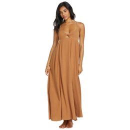 Billabong Damen Maxikleid "Modern Love", beige, Gr. XS, 55% Baumwolle 45% Viskose, Kleider
