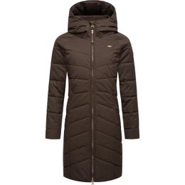 Ragwear Damen Steppmantel "Dizzie Coat", braun, Gr. S, Außenmaterial: 100% Polyester, Innenfutter: 100% Polyester, Wattierung: 100% Polyester,