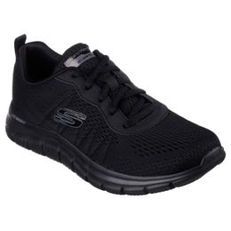 Skechers Damen Sneaker "TRACK-NEW STAPLE", Gr. 35, schwarz, Lederimitat, Textil, unifarben, Schuhe, Fitnesssneaker, Freizeitschuh mit Skechers Memory