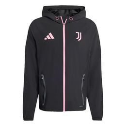 adidas Performance Trainingsjacke 'Juventus Turin Tiro 25 Competition' Herren Gr&ouml;&szlig;e L rosa / schwarz