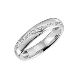 Firetti Damen Fingerring "Schmuck Geschenk Silber 925 Silberring glitzernd", 56, Silber 925 (Sterlingsilber), 4mm, silber, Silber 925