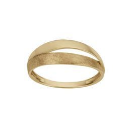 Firetti Damen Goldring "Schmuck Geschenk Gold 333 Ringkopf geteilt, teilweise offen", 19, Gelbgold 333, 2mm, gold, Gelbgold 333, Fingerringe