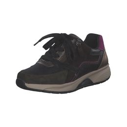 Gabor Sneaker '56.878.63' Damen Gr&ouml;&szlig;e 42.5 dunkelbraun / bronze / beere / schwarz