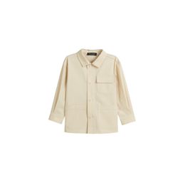Marc O'Polo MARC O'POLO Jungen Wolljacke "aus Bio-baumwoll-Popeline", beige, Gr. 116, unifarben, Obermaterial: 97% Baumwolle, 3% Elasthan, Jacken