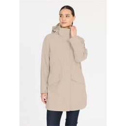 WHISTLER Damen Outdoorjacke "Marico", beige, Gr. 42, unifarben, 100% Polyester, Jacken, aus atmungsaktivem Material