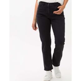 Damen 5-Pocket-Jeans "Style CORRY SLASH", schwarz, Gr. 19, RAPHAELA BY Brax, Denim/Jeans, 88% Baumwolle, 8% Polyester, 4% Elasthan, Jeans